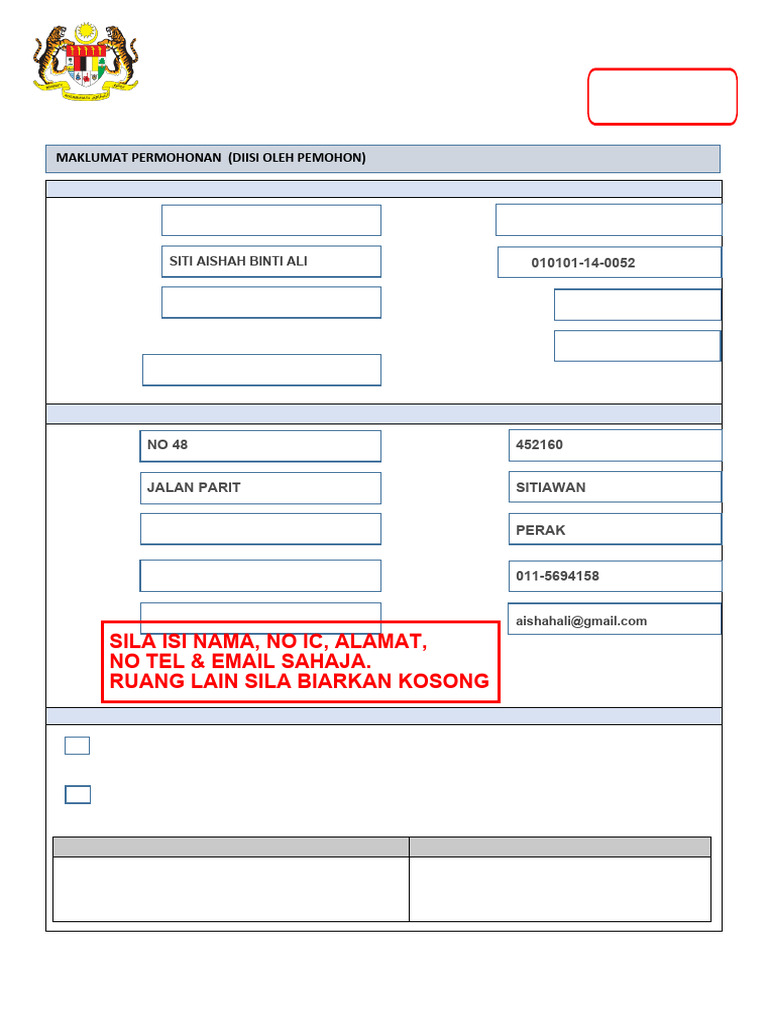 Borang Pendaftaran Evendor - 2023 | PDF