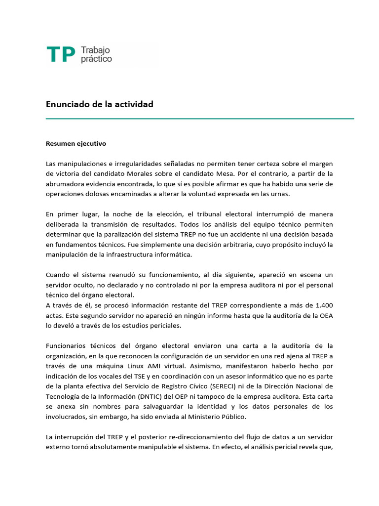 TP4 - Enunciado de La Actividad | PDF