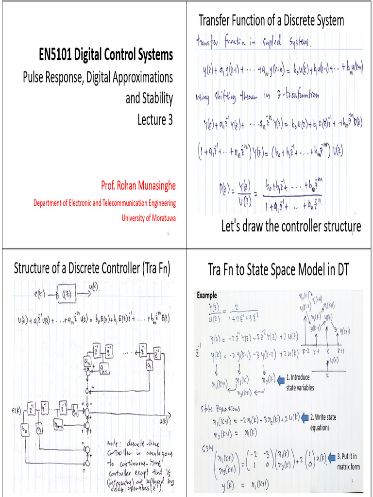 Lec 3 Pulse Response and Stability | PDF | Mathematical Physics | Applied Mathematics