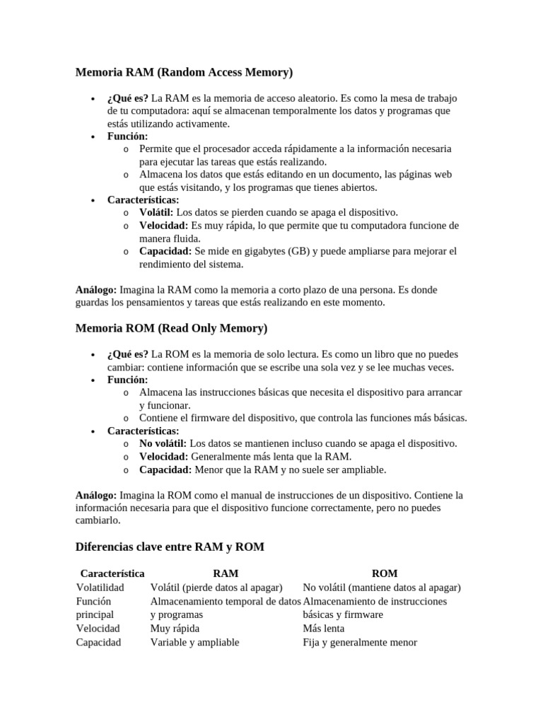 Memoria RAM | PDF