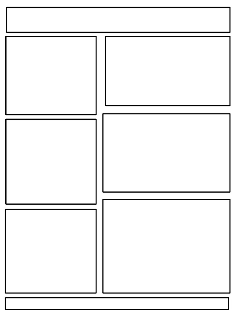 Documento A4 Pagina de Historieta Comic Ilustrativo Multicolor | PDF