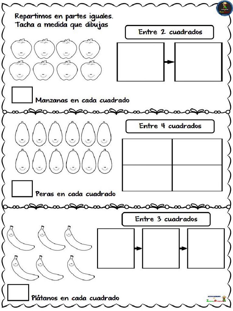 Ejercicios de Repartir | PDF