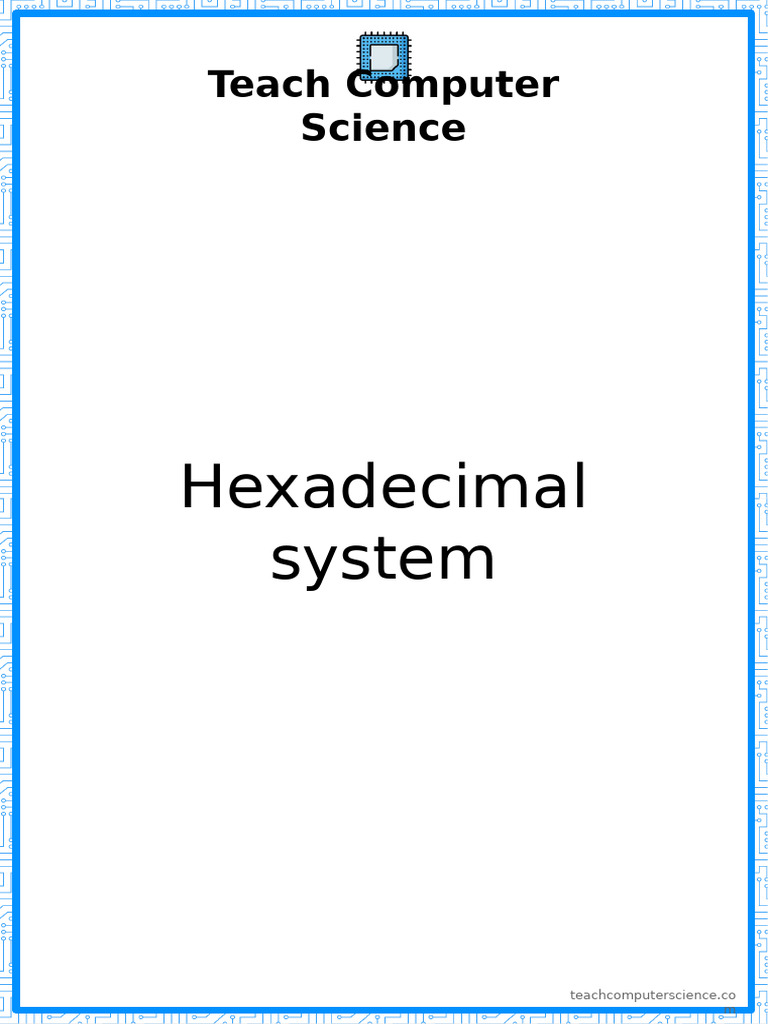 Glossary - Hexadecimal System | PDF