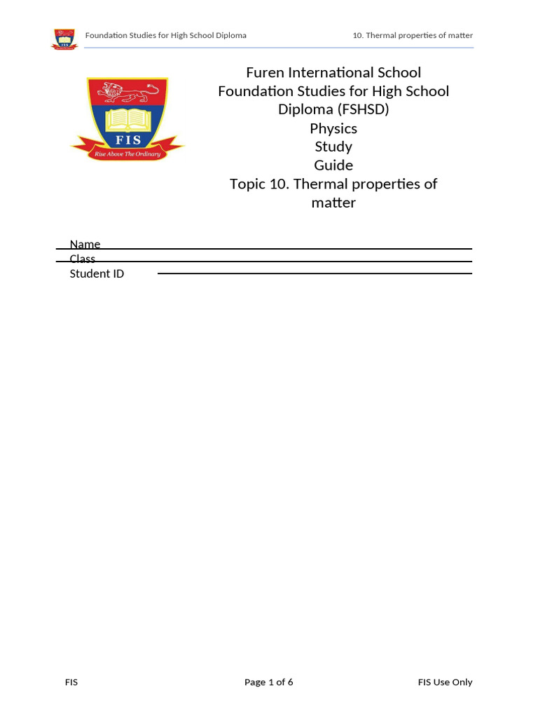 Chapter 10 Tutorial | PDF