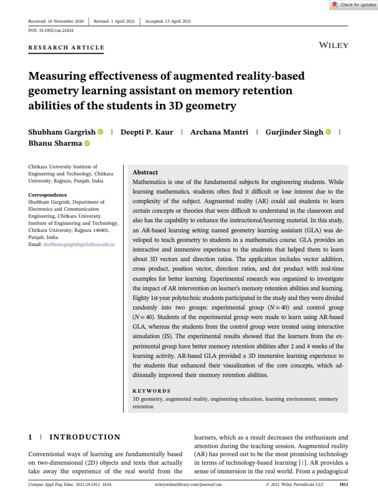 Comp Applic In Engineering - 2021 - Gargrish - Measuring effectiveness ...