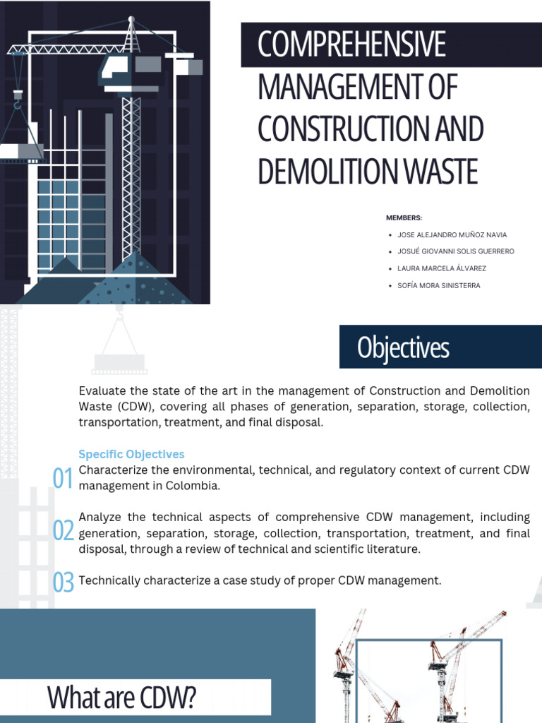 COMPREHENSIVE MANAGEMENT OF CONSTRUCTION AND DEMOLITION WASTE | PDF