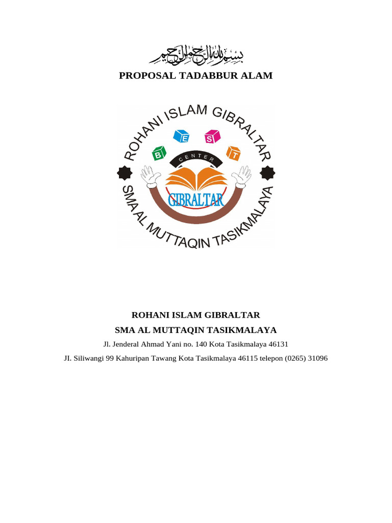 Ok Dech, Proposal Tadabur Alam Rohis 2024-2025 | PDF