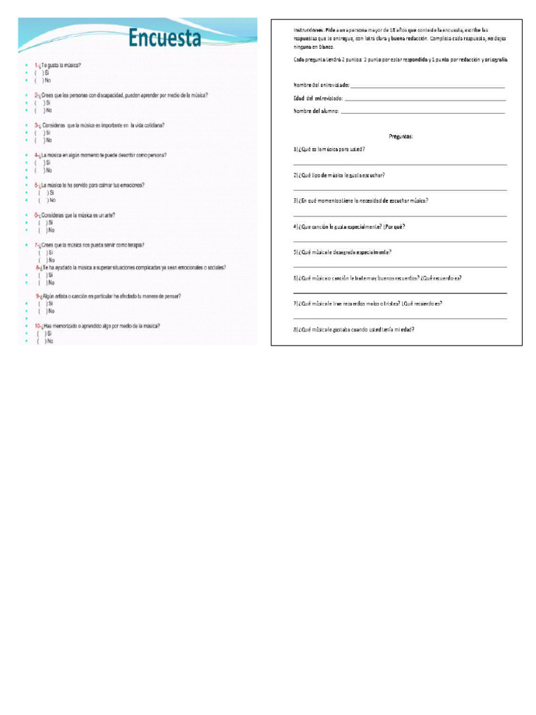 modelos de encuestas | PDF
