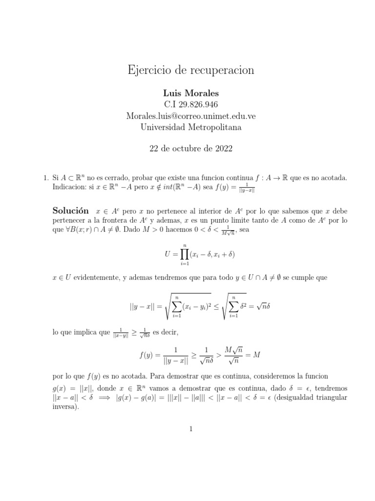 Ejercicio de Recuperaci N | PDF