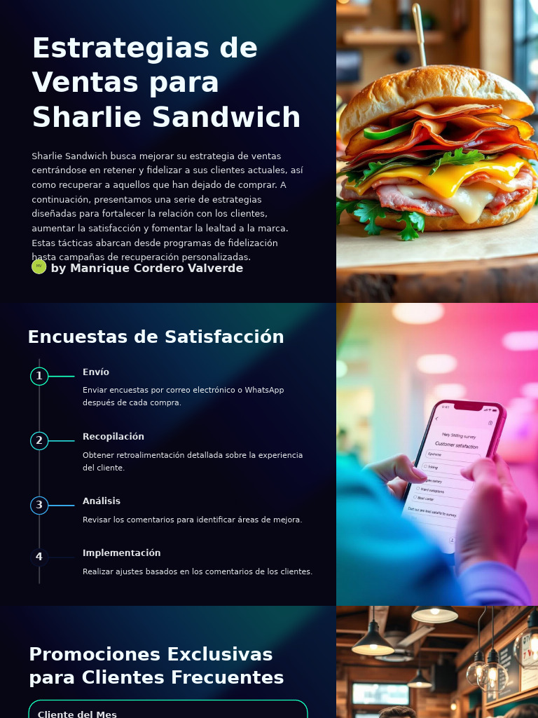 Estrategias de Ventas para Sharlie Sandwich | PDF