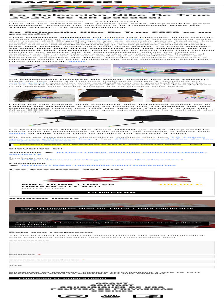 Colección Nike Be True 2020 Disponible | PDF | Negocios | Deportes y ...