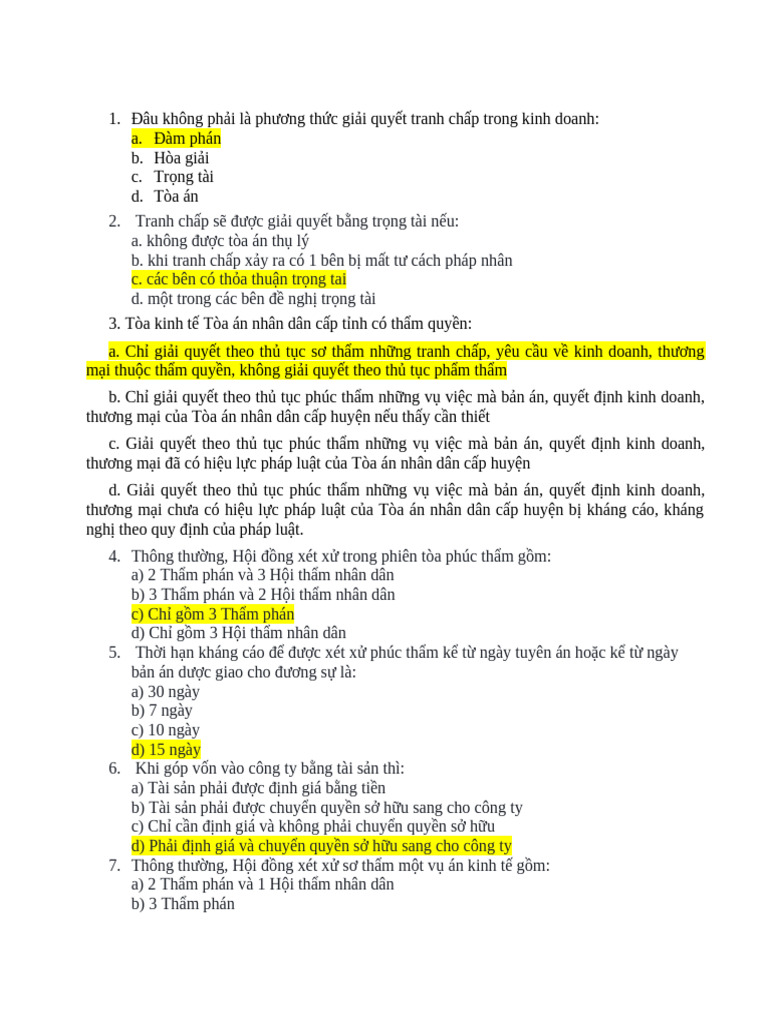 Câu hỏi chương 5 ôn tập PLKT | PDF