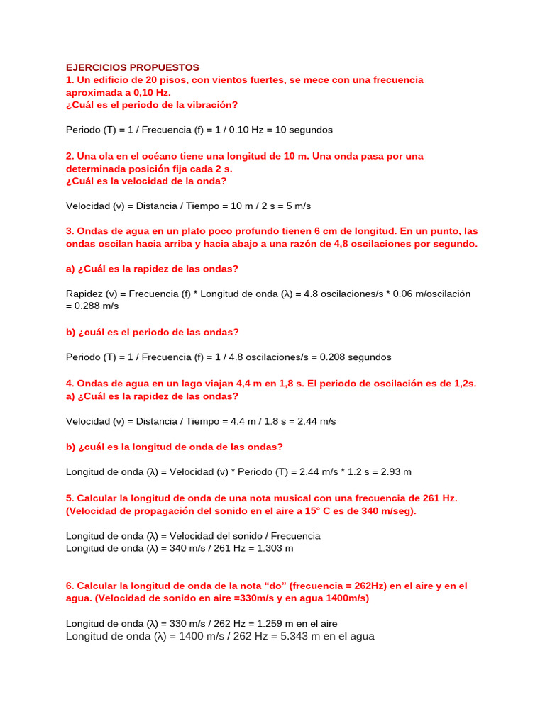 Ejercicios Propuestos | PDF