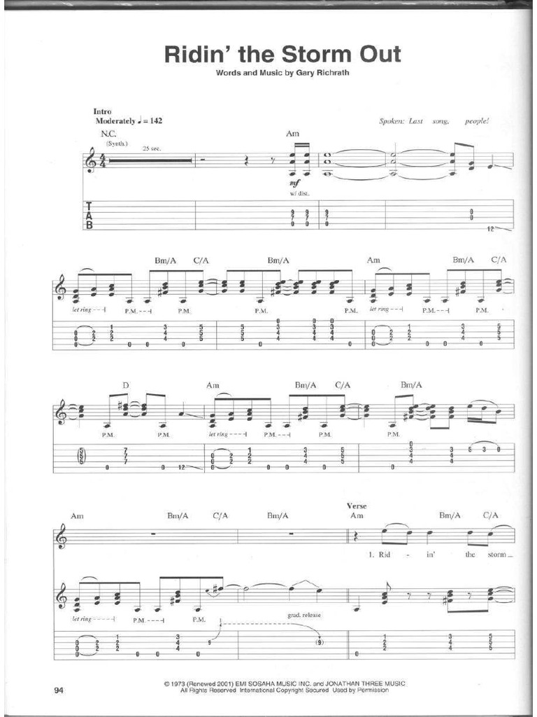 Ridin Storm Out | PDF
