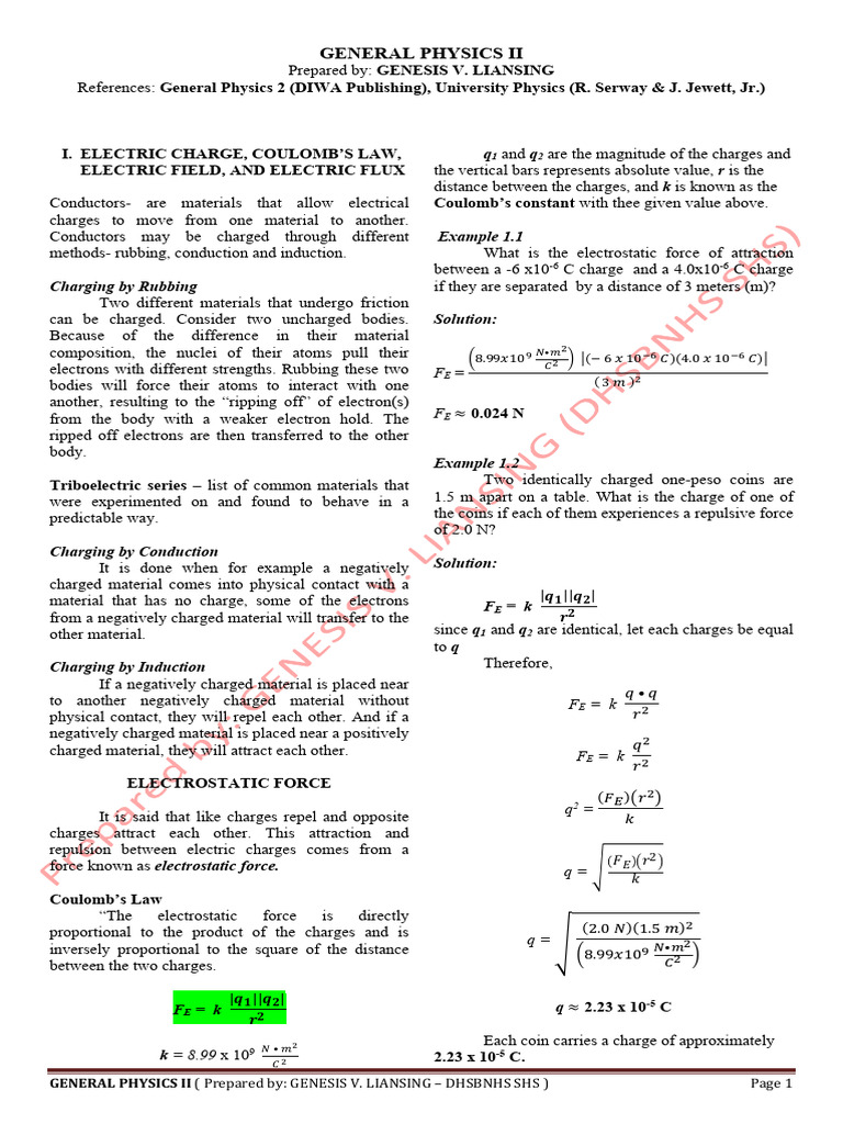 Physics II | PDF