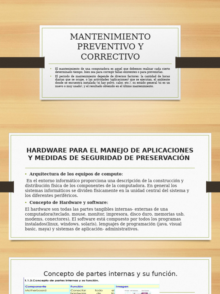 Mantenimiento Preventivo y Correctivo | PDF