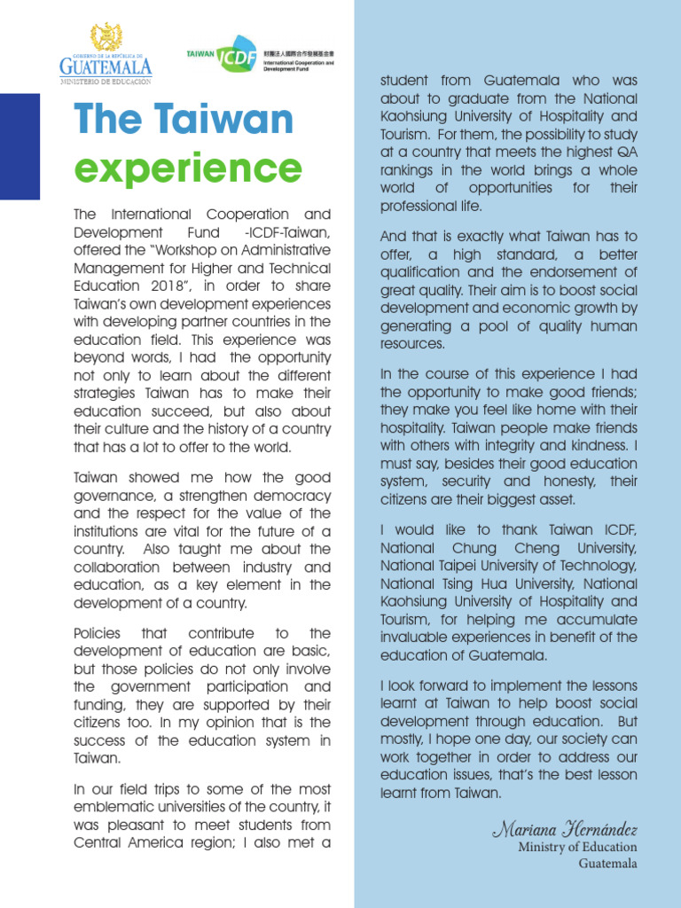 Taiwan_experience | PDF