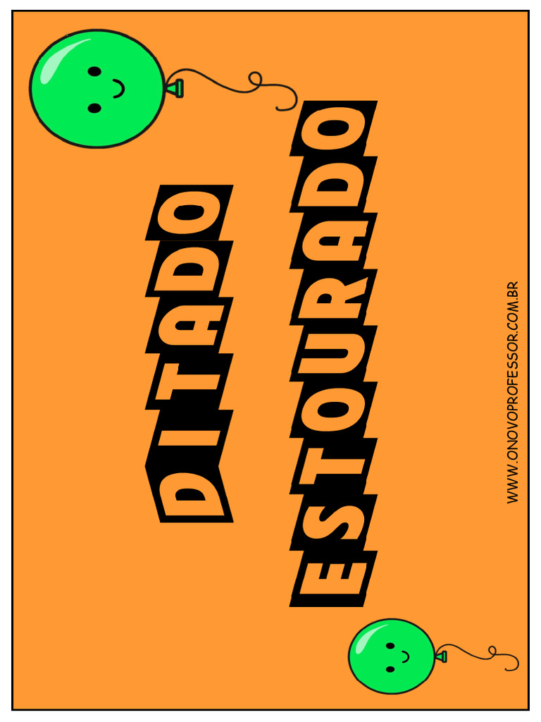 Ditado Estourado Dia Arvore | PDF