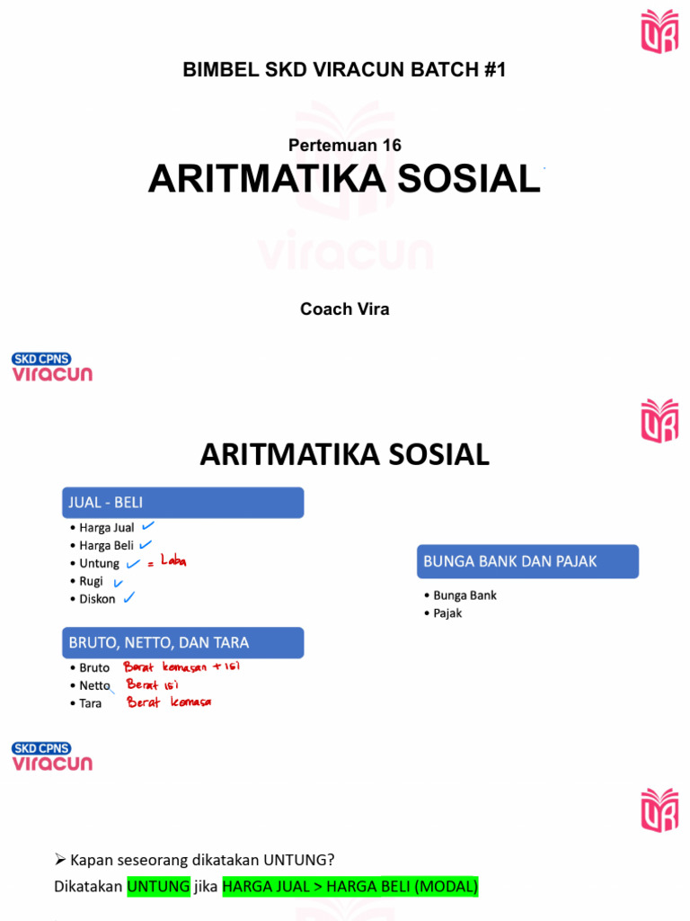ARITMATIKA PPT Oret | PDF