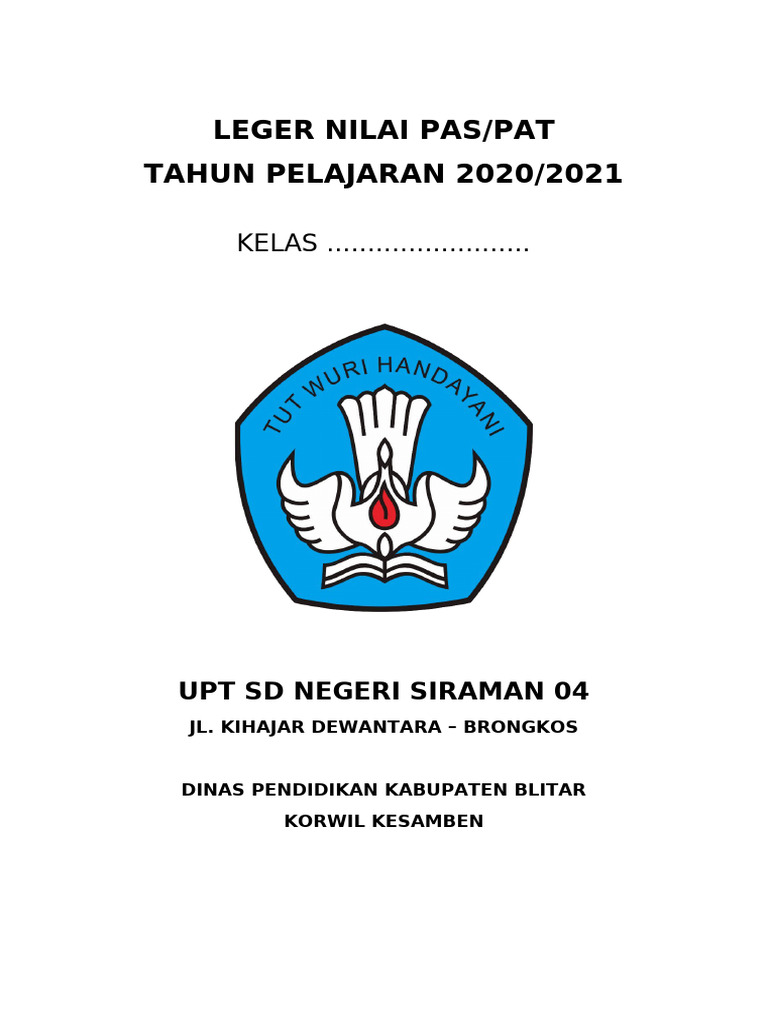 Cover Leger Nilai Pas | PDF