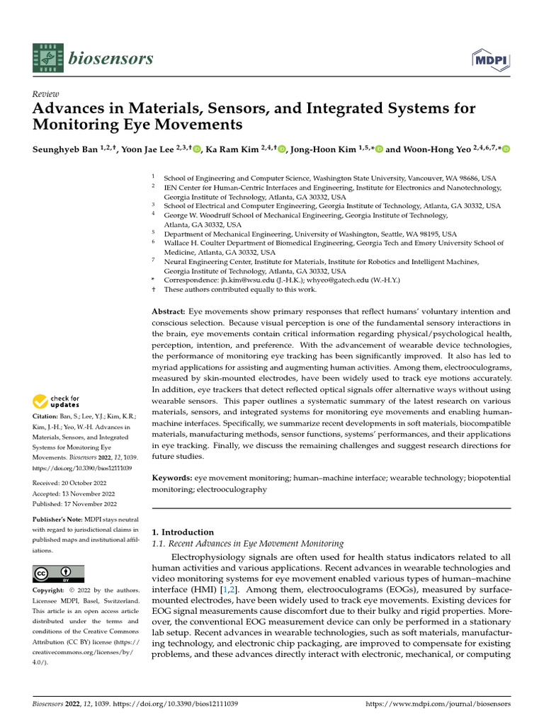 Biosensors 12 01039 v2 | PDF