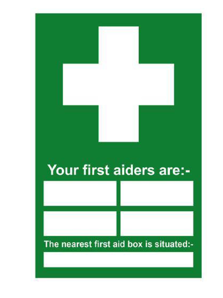 1st Aider Signage | PDF