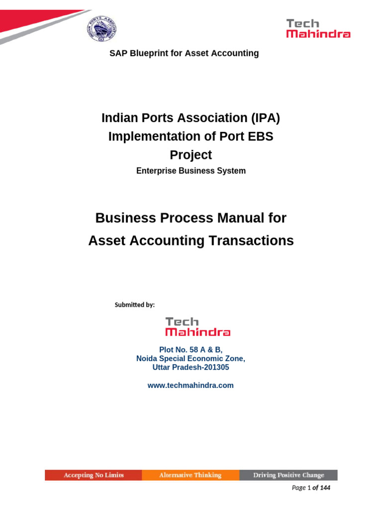 Tech Mahindra Aa Blueprint | PDF