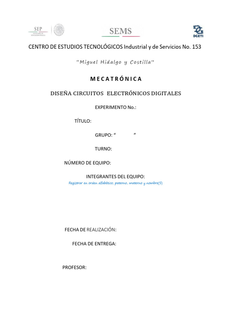 7 Car-Tula Reporte Practicas ECEA | PDF