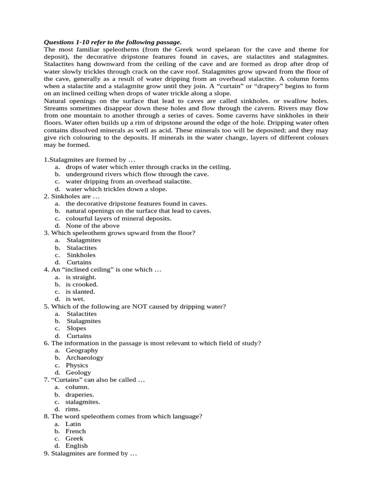Reading Comprehension 1 | PDF Reading Comprehension 1 | PDF
