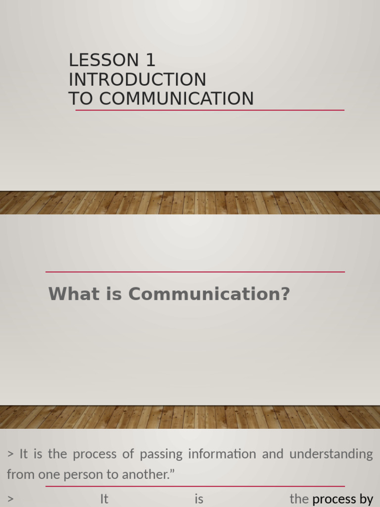 Lesson 1 Introdcution To Communication Purposive Communication | PDF