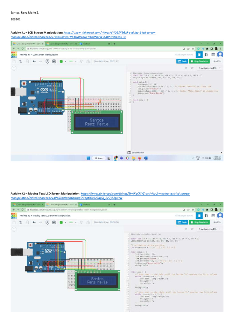 03 Laboratory Exercise 1 - LCD Screen Manipulation - RMZS | PDF