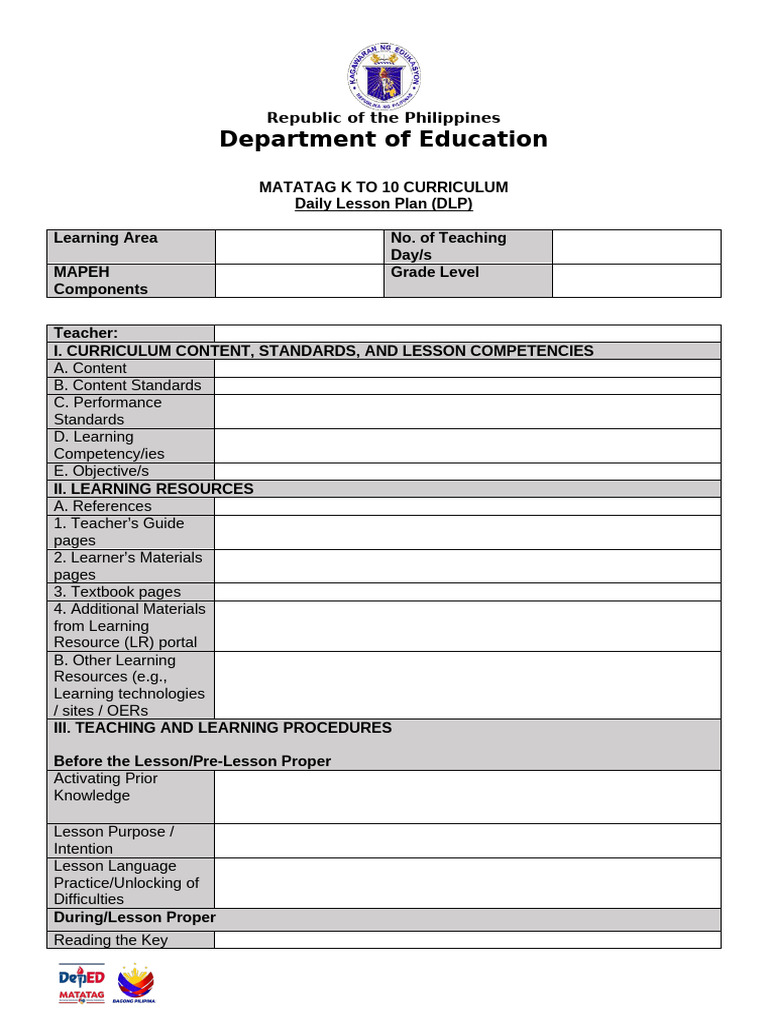 LP MATATAG-Template | PDF