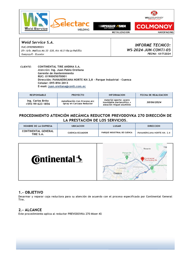 Informe Tecnico Reductor Mixer #2 | PDF