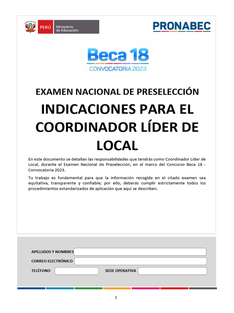 Coordinador Lider Manual Enp | PDF | Tecnología