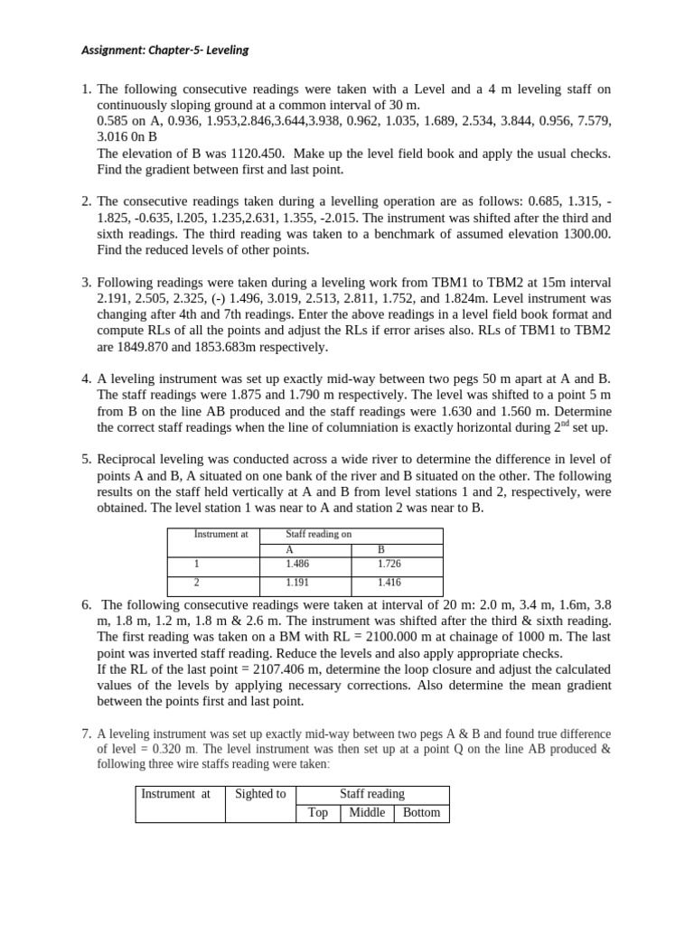 Chapter-5 - Leveling - PPB - Surveying - I | PDF | Teaching Methods & Materials
