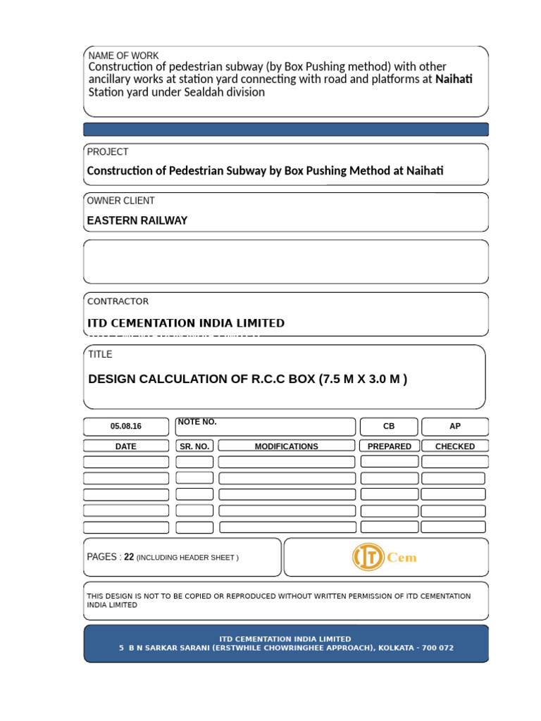 Shalimar Box Design - 500 | PDF