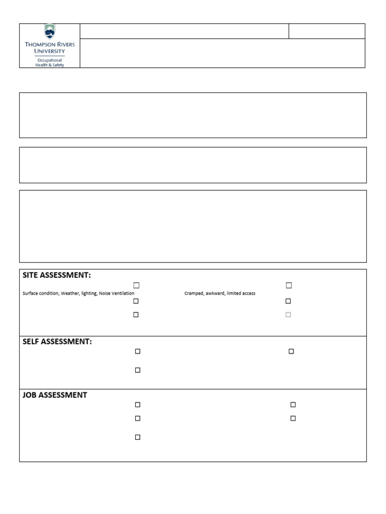 Job Hazard Assessment Form 7 | PDF | Risk | Occupational Safety And Health