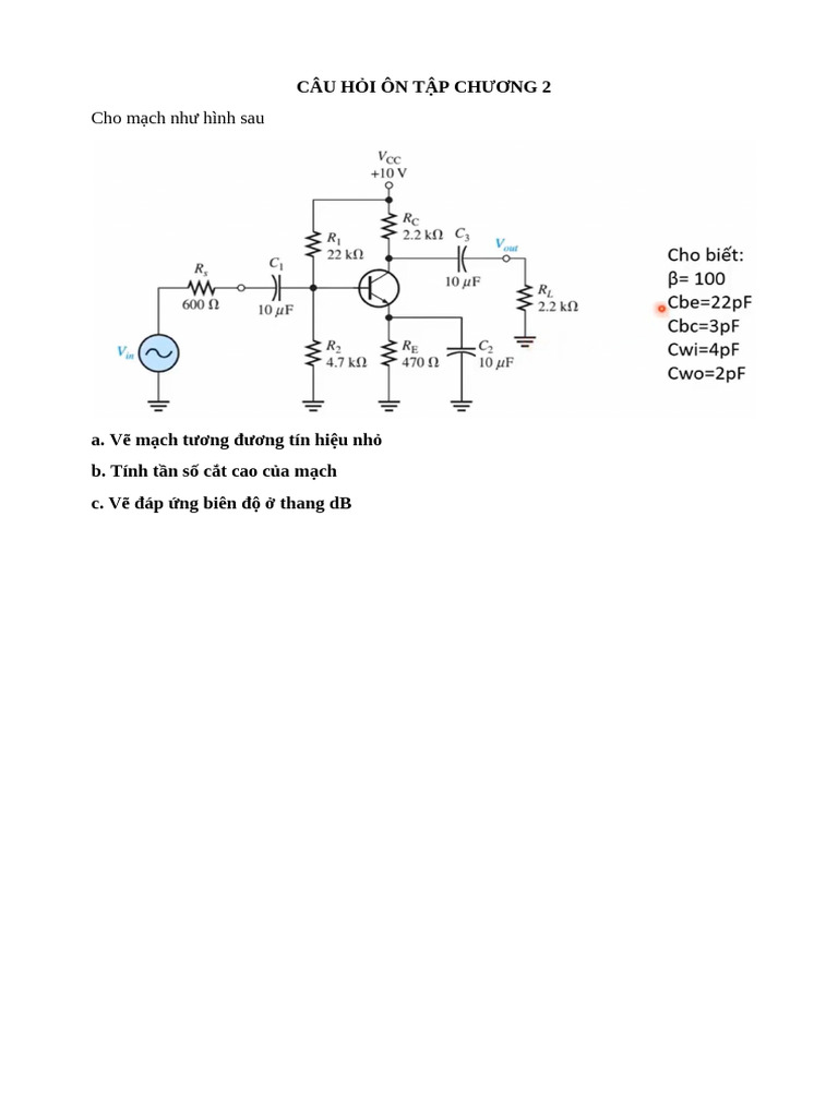 2.BÀI TẬP CHƯƠNG 2 MDT2 | PDF
