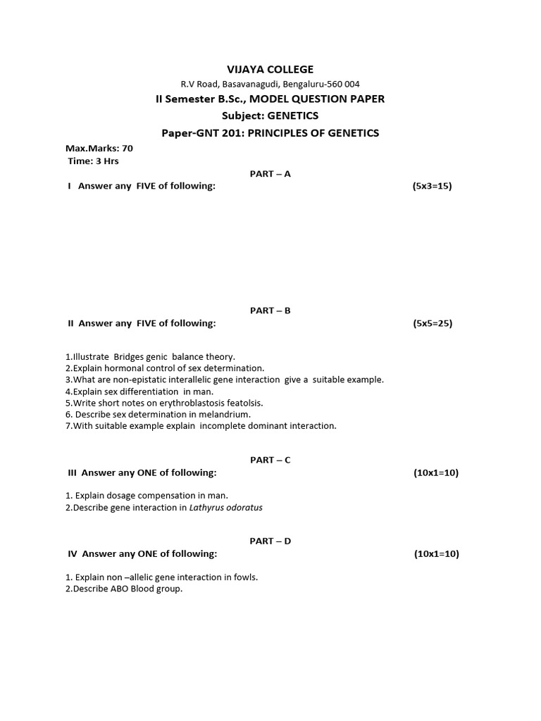 II-SEM-MODEL-QUESTION-PAPER | PDF II-SEM-MODEL-QUESTION-PAPER | PDF
