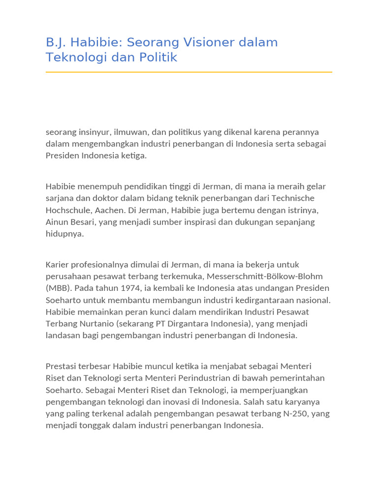 bj habibie yif | PDF
