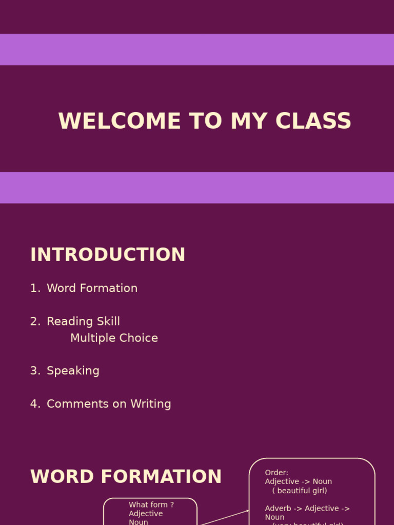 Word Form + Mul Choice | PDF