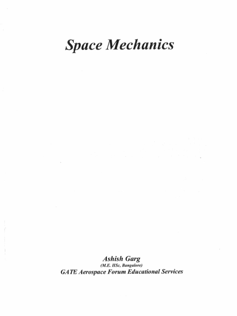 SPACE MECHANICS | PDF