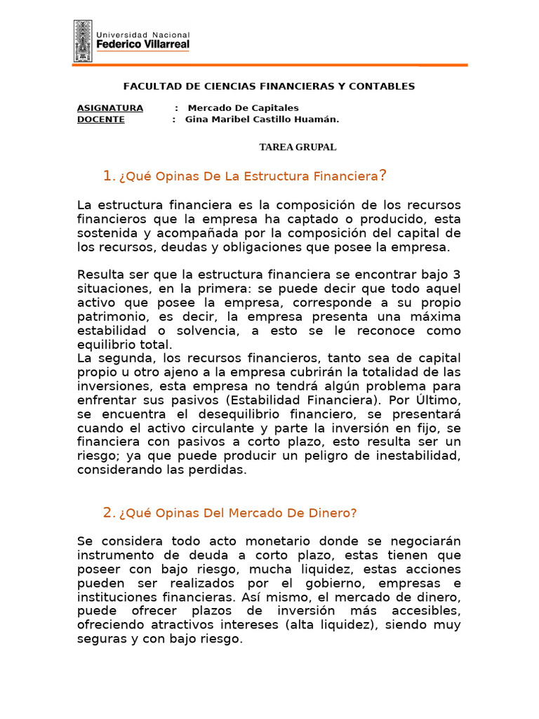 Tarea 1 - MC | PDF | Business | Finanzas y dinero