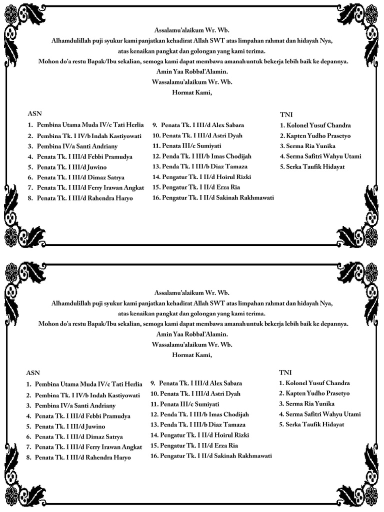 Doa Restu KP 1423 | PDF