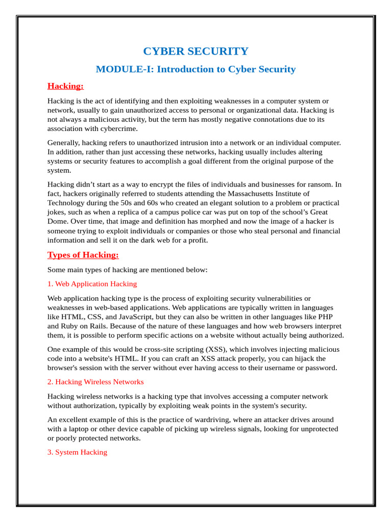 Cyber Security Handbook-1 | PDF