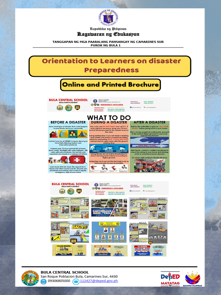 Orientation To Learners On Disaster Preparedness | PDF
