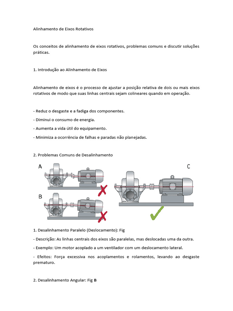 Alinhamento de Eixos Rotativos | PDF