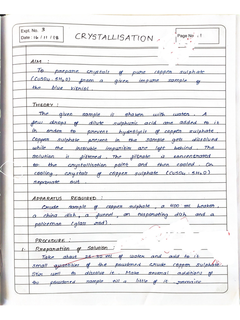 11th Practical Procedure | PDF