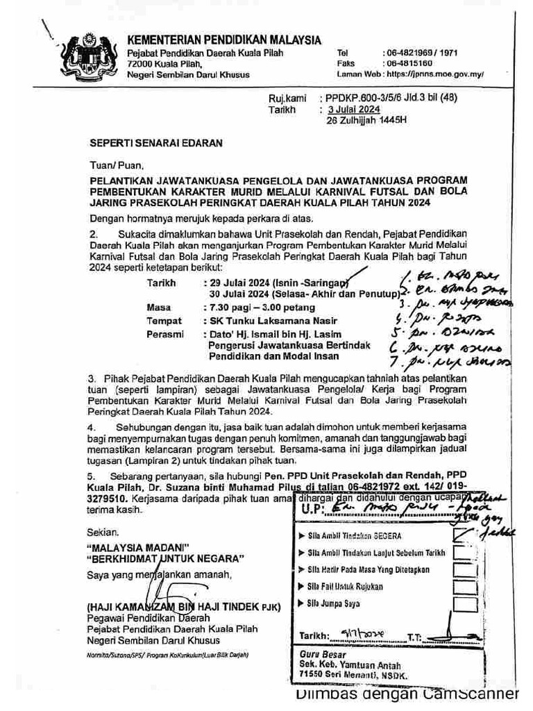 Perlantikan Jawatankuasa Karnival Pra | PDF