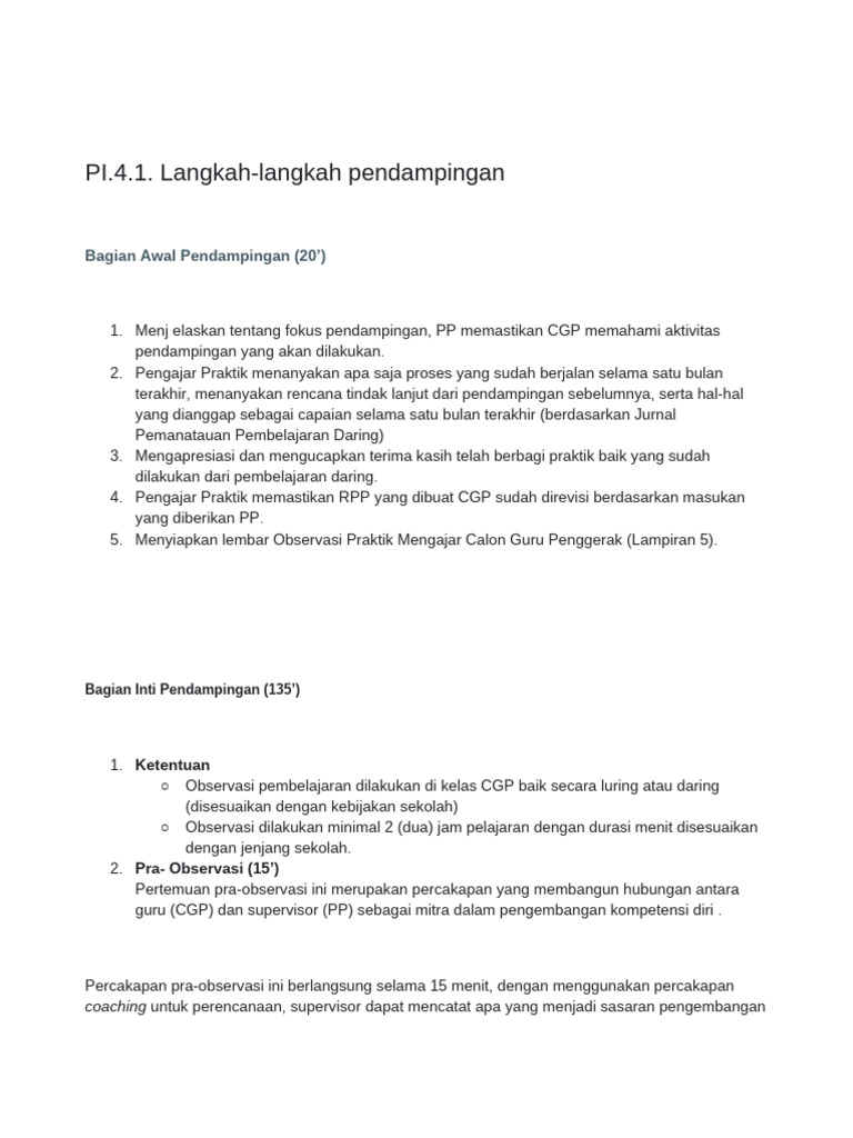 Langkah Langkah Pendampingan Individu 4 | PDF